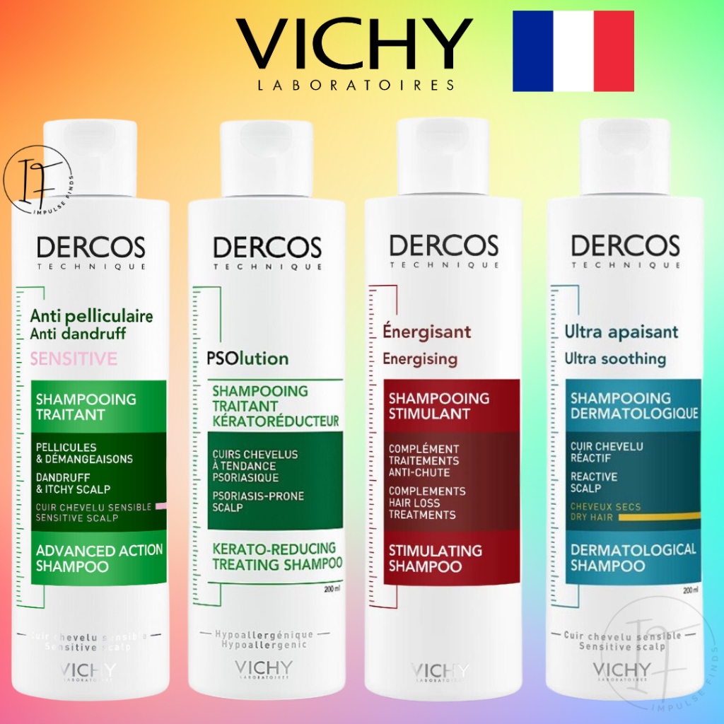 Vichy DERCOS | Anti-Dandruff DS | PSOlution Kerato-Reducing |Energising ...