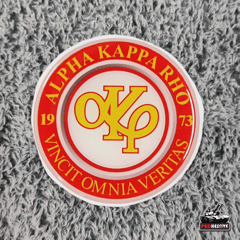 Alpha Kappa Rho Akro Embossed Sticker | Shopee Philippines