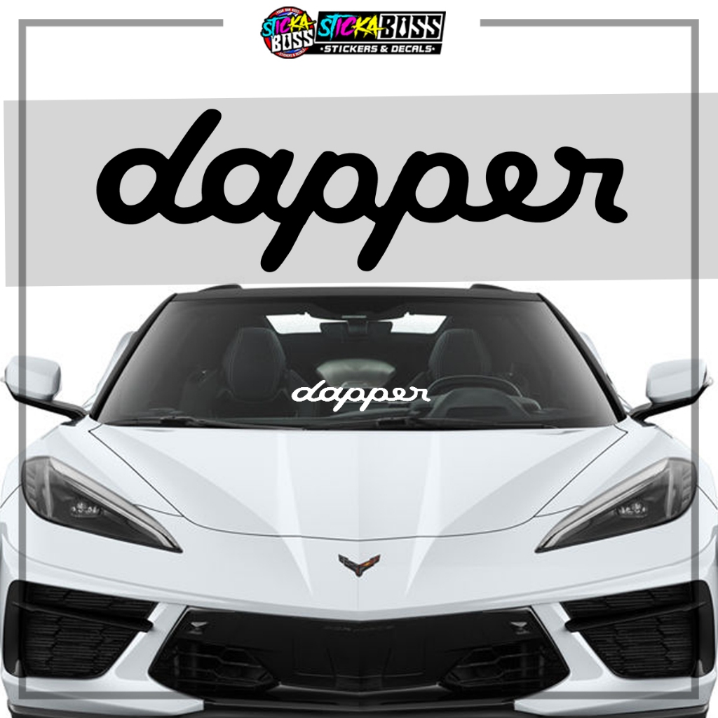 DAPPER ( VINYL CUT-OUT STICKER DECALS )【Stickaboss】 | Shopee Philippines
