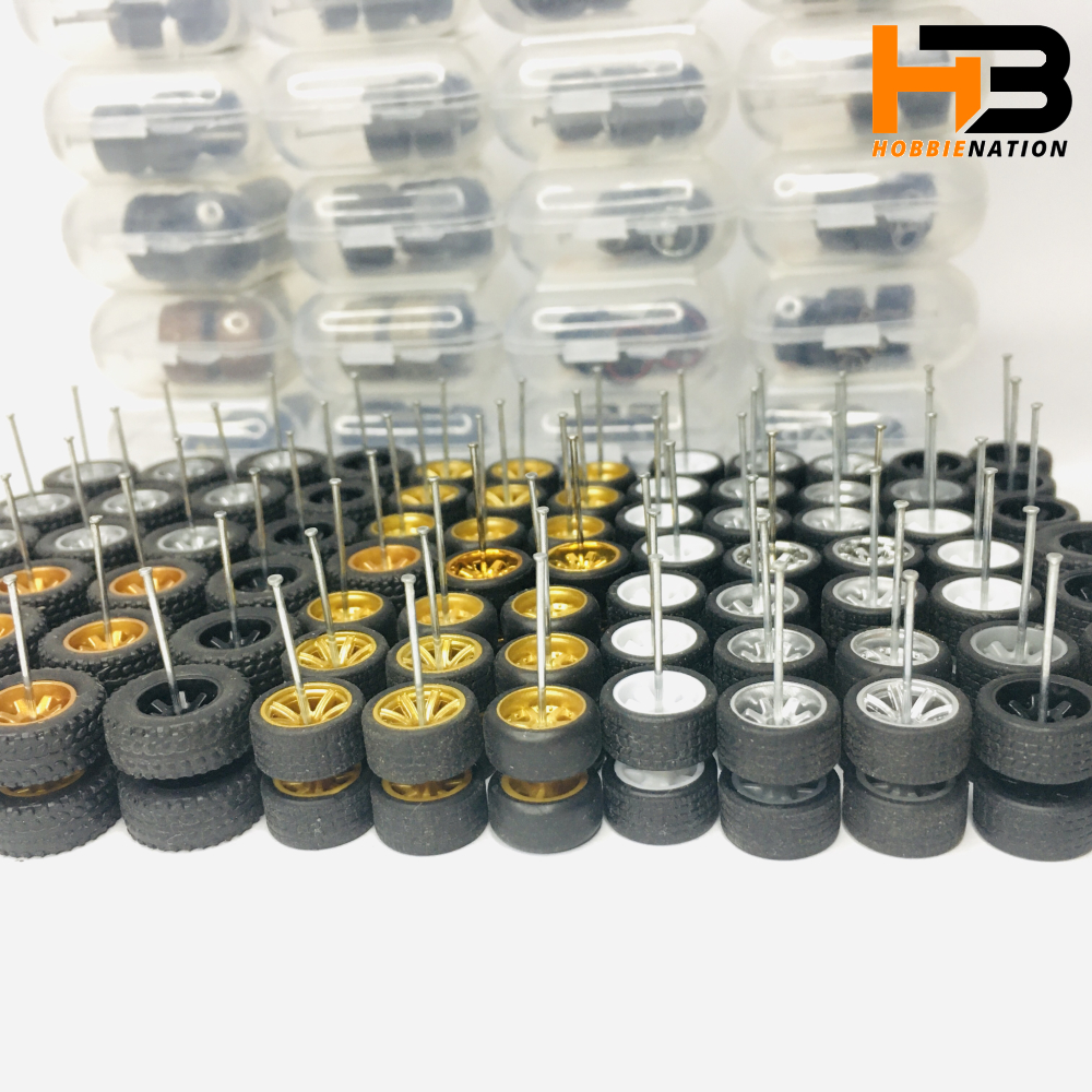 1/64 Rubber Tires Silver For 4x4 Diecast | Rubber Tires | Hotwheels ...