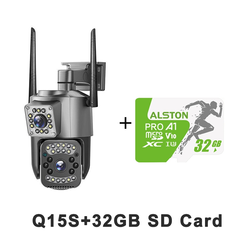 V380 Pro CCTV Camera dual lens Wi-Fi Wireless Outdoor Ip Security 4K 8Mp Night Vision two-way ...