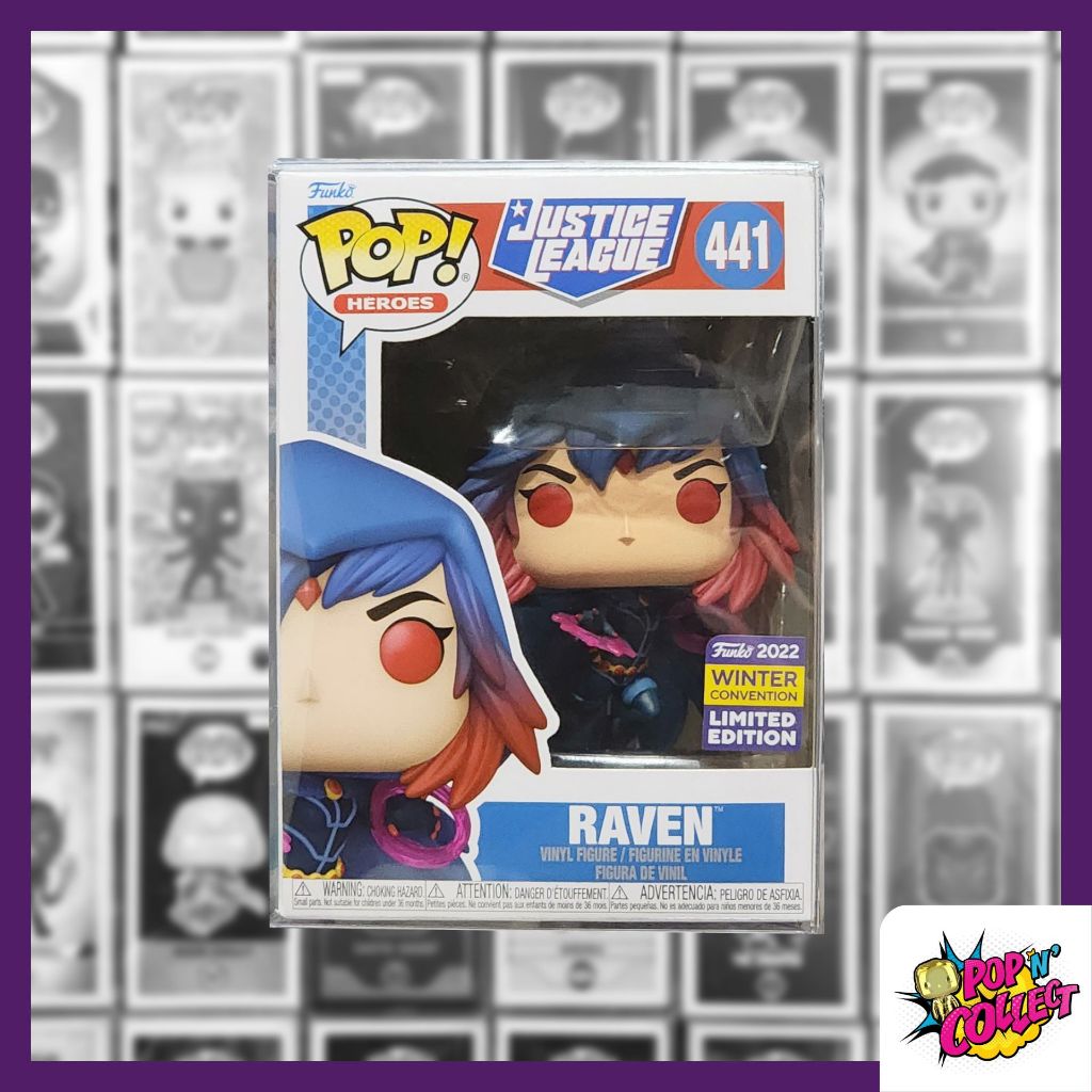 Funko Pop! DC Justice League Raven 441 - 2022 Winter Convention Limited ...