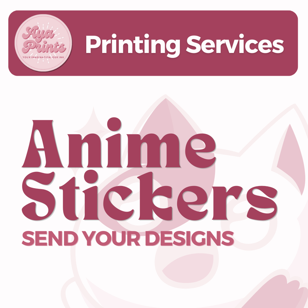 ANIME / CARTOON STICKERS - Custom Anime Vibrant Stickers (To Fit A4 ...