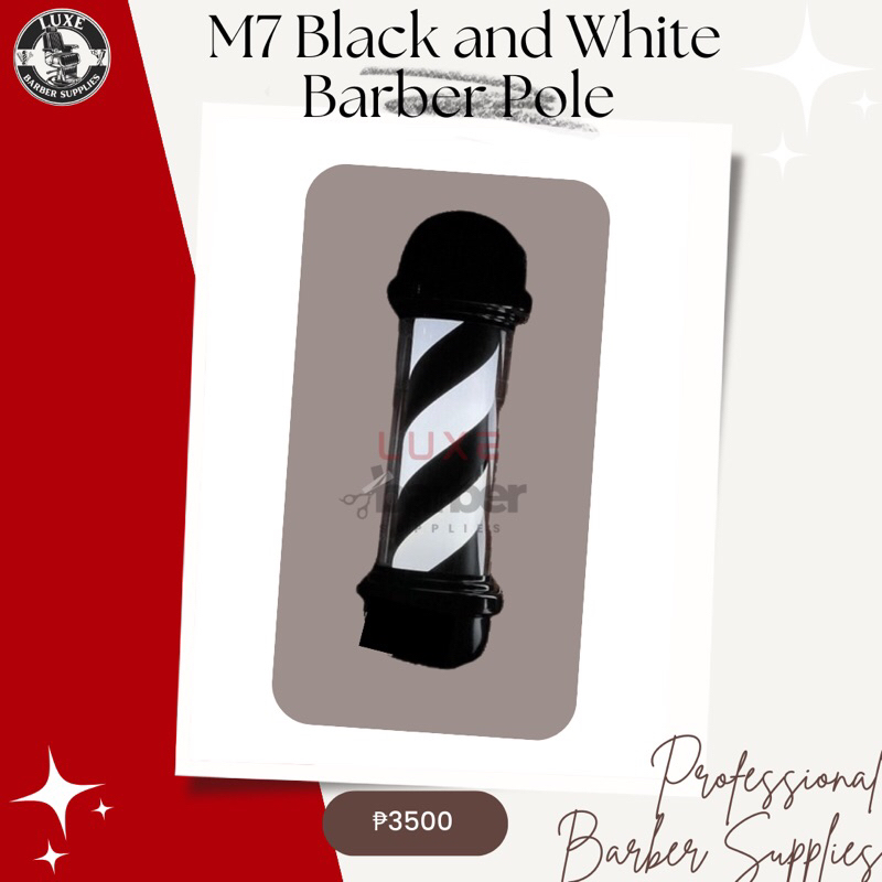 M7 mini and M10 Big Black and White Barber Pole Professional Luxe ...
