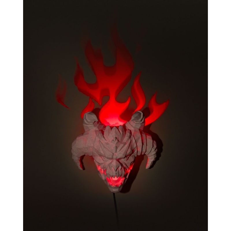 DEMON HEAD WALL DISPLAY WITH LED EFFECT | Shopee Philippines