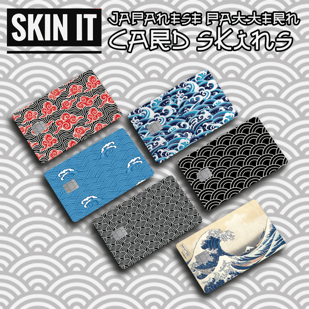 Japanese Pattern Card Sticker Skins For Atm Cards And Loyalty Cards ...