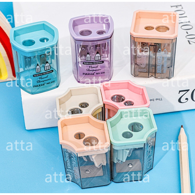 2 Hole Pencil Sharpener 4 Shape Big And Small Hole Sharpeners Double ...