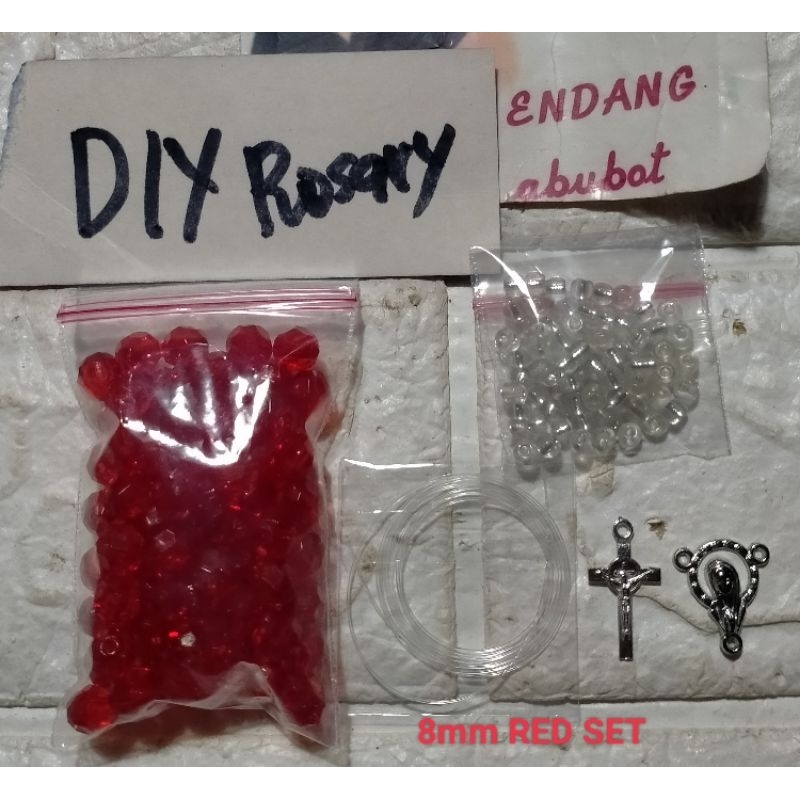 DIY ROSARY COMPLETE 1 SET PACKAGE for school project rosary making 1 ...