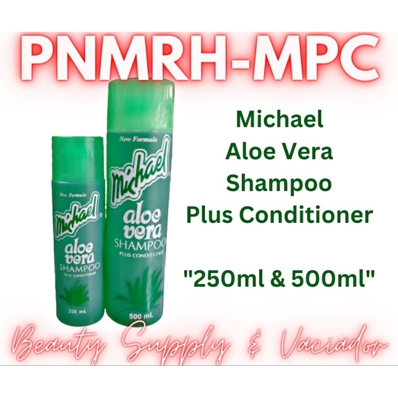 Michael Aloe Vera Shampoo Plus Conditioner (500ml & 250ml) | Shopee ...