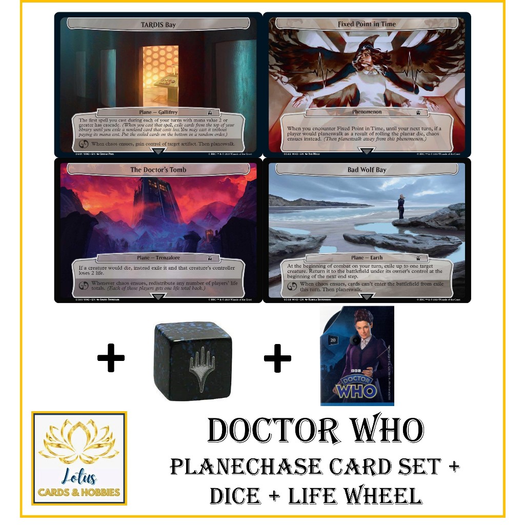 Magic the Gathering | Doctor Who Set (Planechase Cards, 1 pc. Planar ...