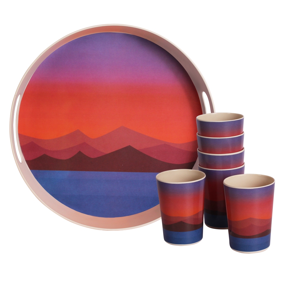 Natureware Dalisay 6pc Tumbler and Tray Refreshment Set | Shopee ...