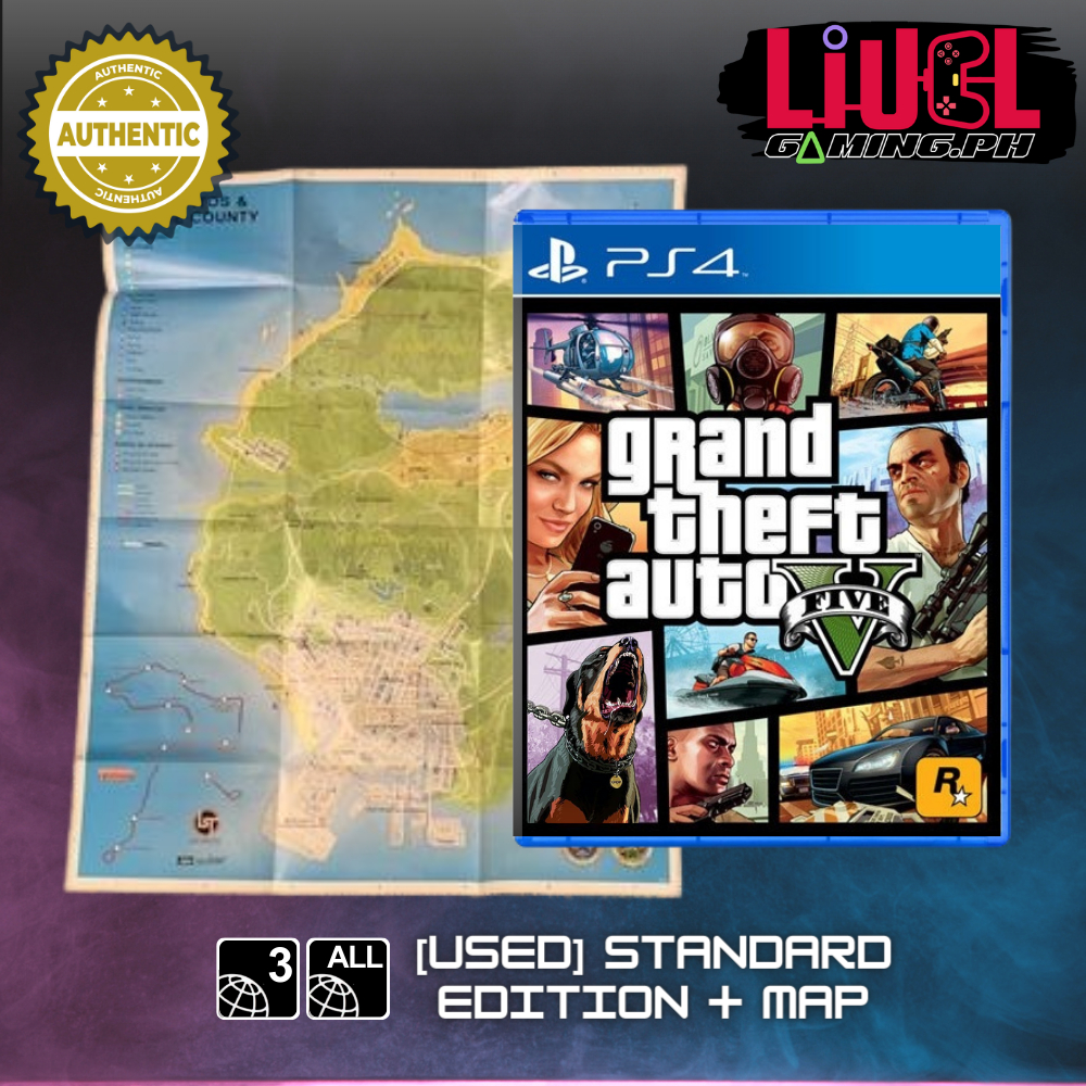 GTA V 5 Grand Theft Auto V Premium Edition | Trilogy PlayStation PS4 ...