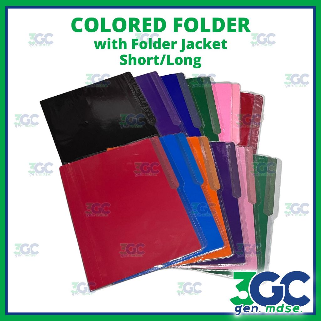 Colored Folders with Protective Plastic Jacket - Set of 3 | Shopee ...