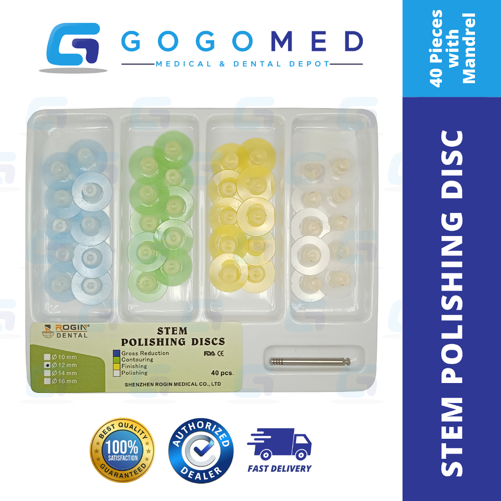 Stem Polishing Disc Assorted 40pcs with Free 1 pc Mandrel (Supersnap) | Shopee Philippines