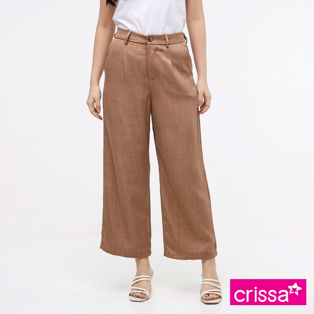 Crissa Wide Leg Pants Ladies CSB16-0034 | Shopee Philippines
