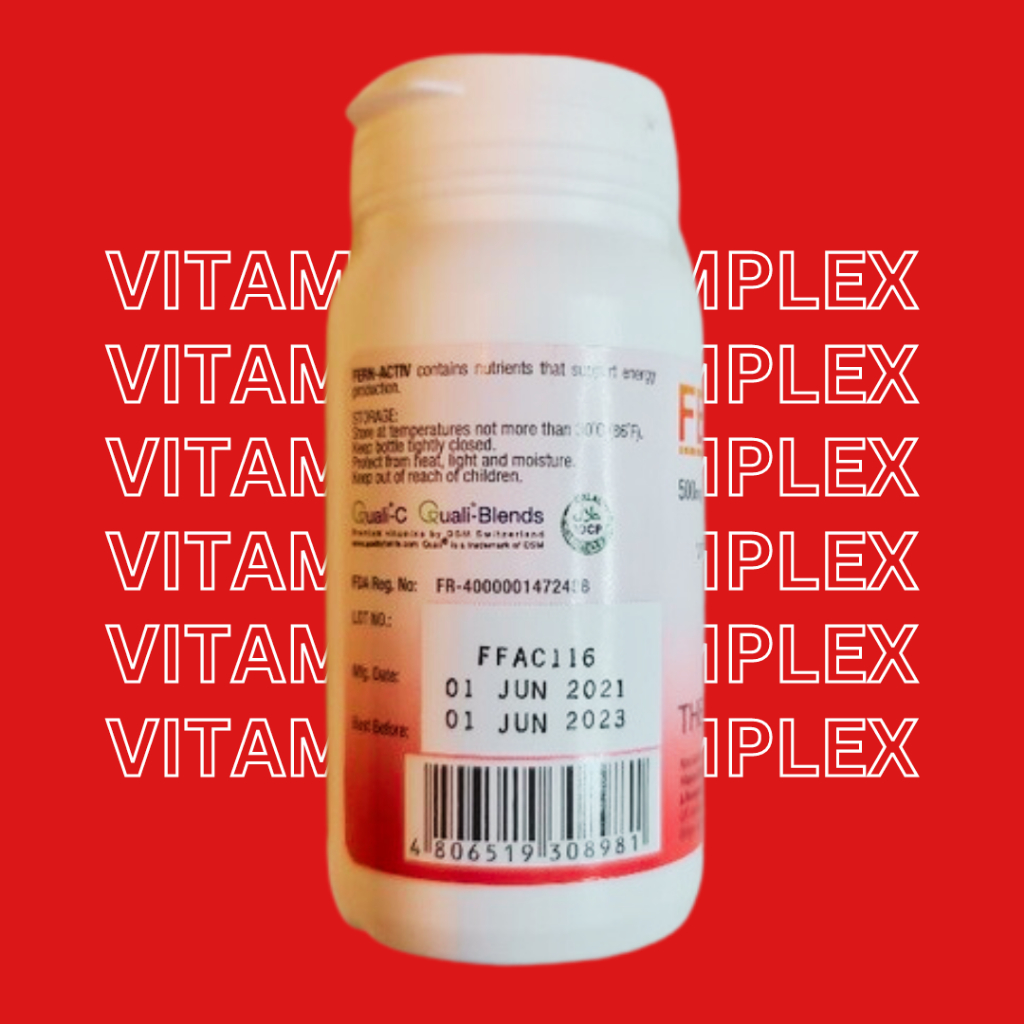 Activ Vitamin B Complex 500mg X 60 Capsules | Shopee Philippines