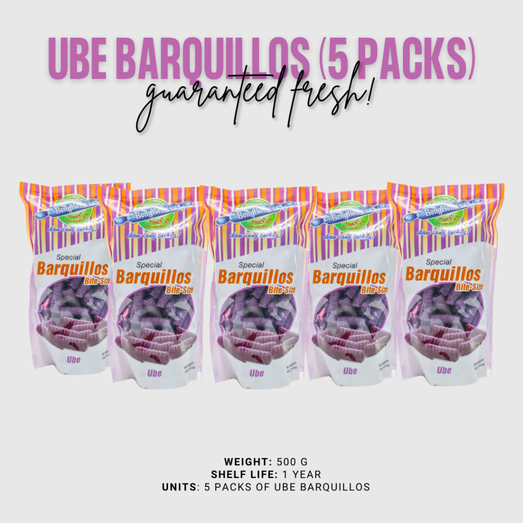 BongBong's Bite Size Ube Barquillos I 5 Packs | Shopee Philippines