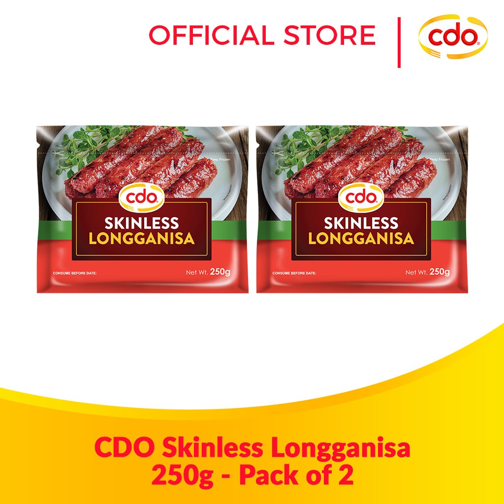 CDO Skinless Longganisa 250g - pack of 2 | Shopee Philippines