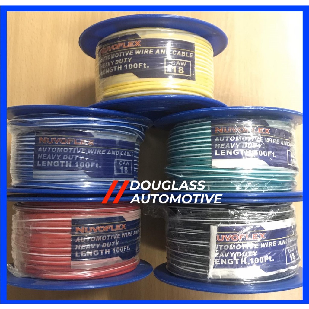 NUVOFLEX Automotive Electrical Wire Autowire (PRICE PER METER) | Shopee ...