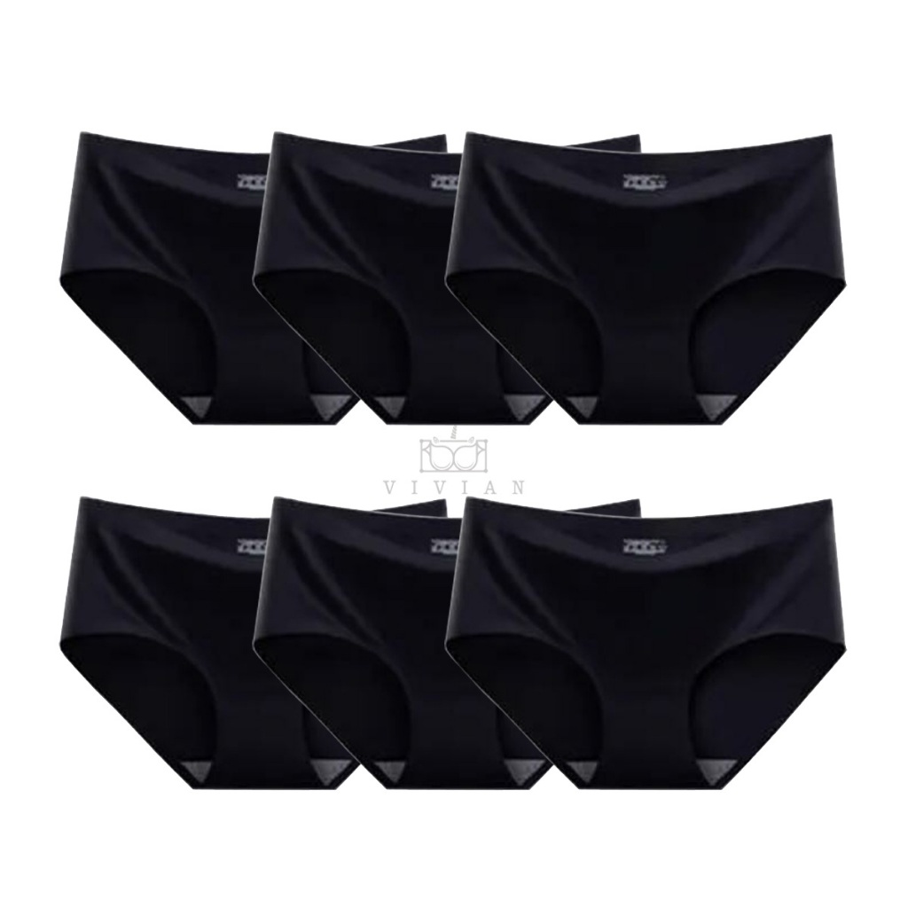 6 Pcs Seamless Ice Silk Panty 12Pcs For Women Soen Underwear Panty ...