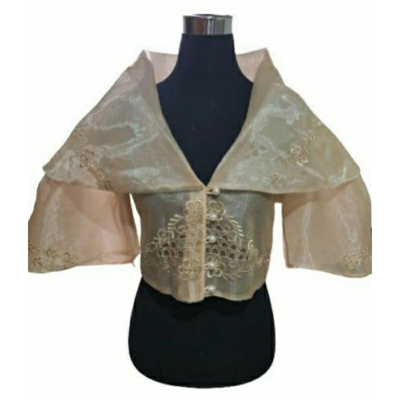 Modern Filipiniana Maria clara top embroidery | Shopee Philippines