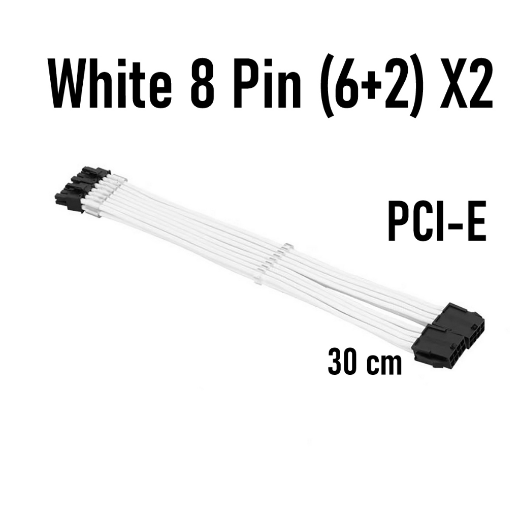 PSU Cable Extension Kit 30CM Length with Cable 24Pin 8Pin(6P+2P) PCI-E ...