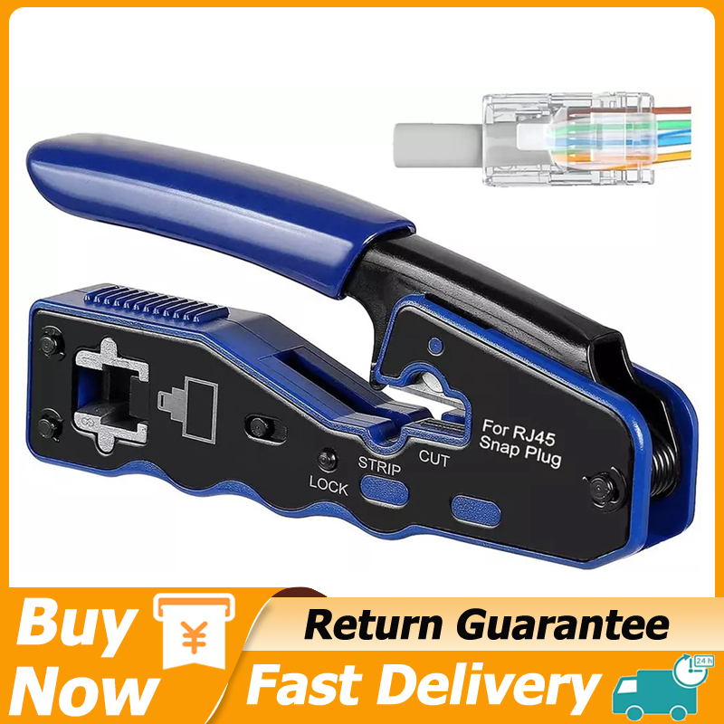 Rj45 Rj11 Pass Through Crimper Tool Crimping Tool For Cat7cat6acat6