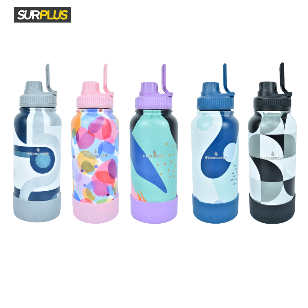 Surplus Hydrofresh Stainless Steel Tumbler with Sporty Handle 1L With ...
