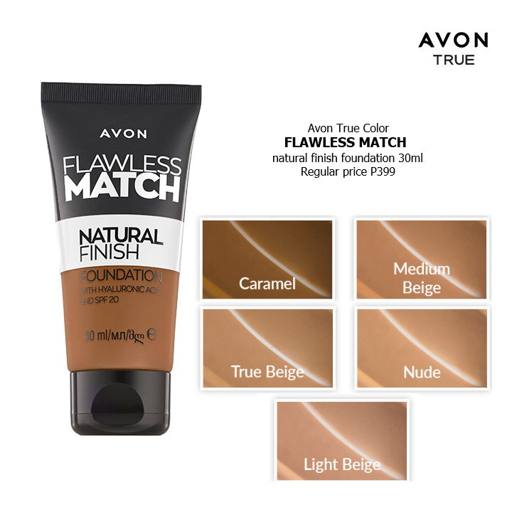Avon True Color FLAWLESS MATCH natural finish foundation 30ml | Shopee ...