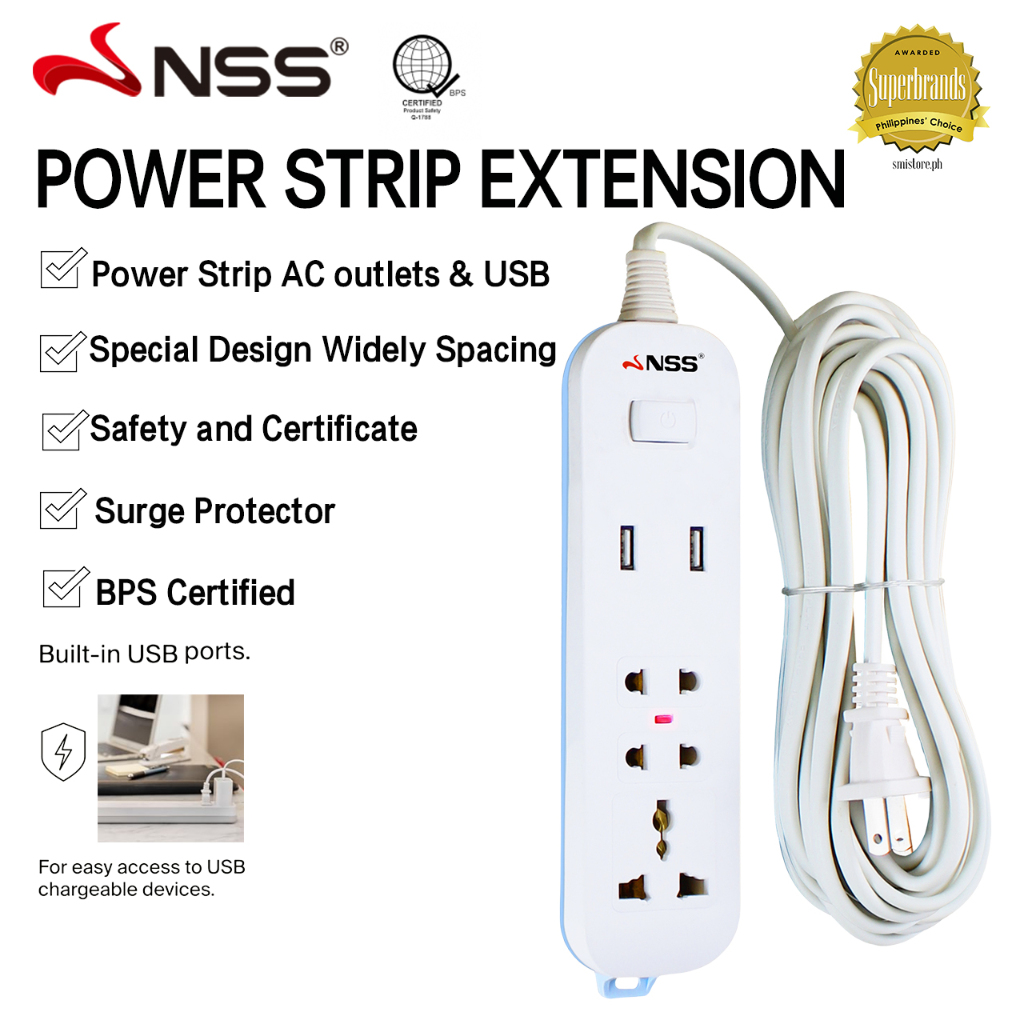 NSS Extension Outlet Cable Power Supply 4000Wsocket Line Equipment 3M ...
