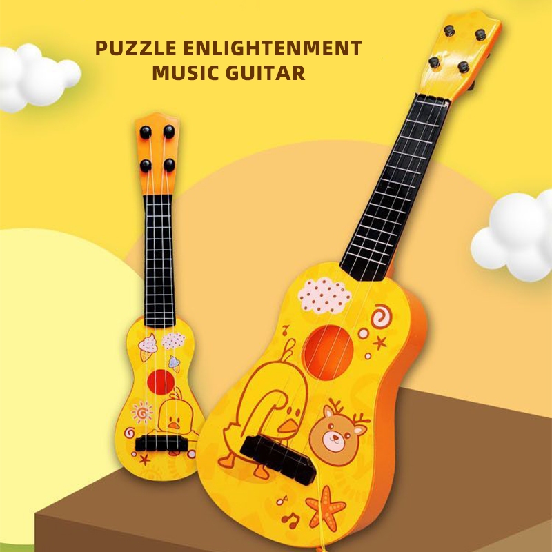 Little Yellow Duck Ukulele Fun Children'S Toy Musical Instrument Guitar ...
