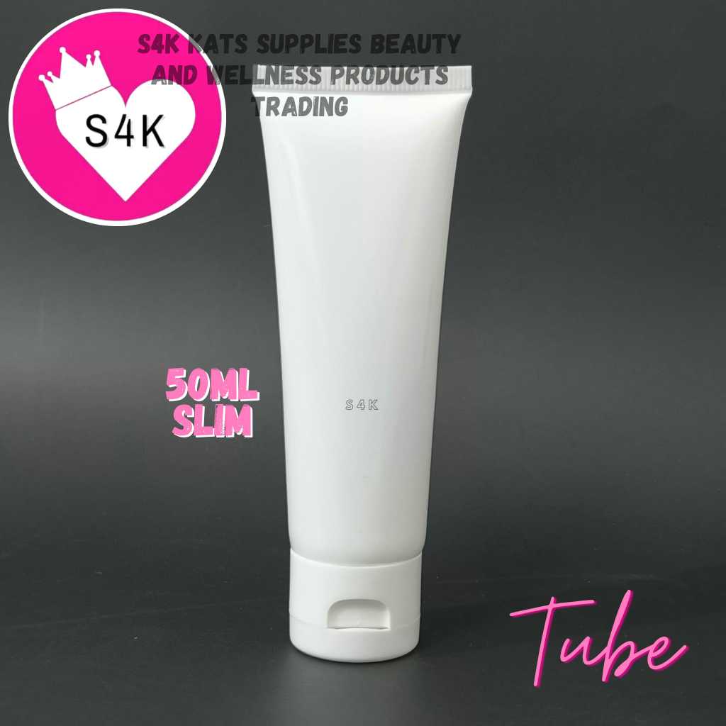 50ml White Squeezable Tube Glossy | Shopee Philippines