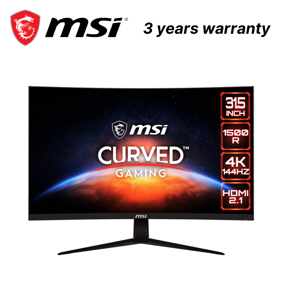 MSI G321CU - 31.5" (3840 x 2160 UHD) / 144Hz / VA / 1ms / 1500R Curve ...
