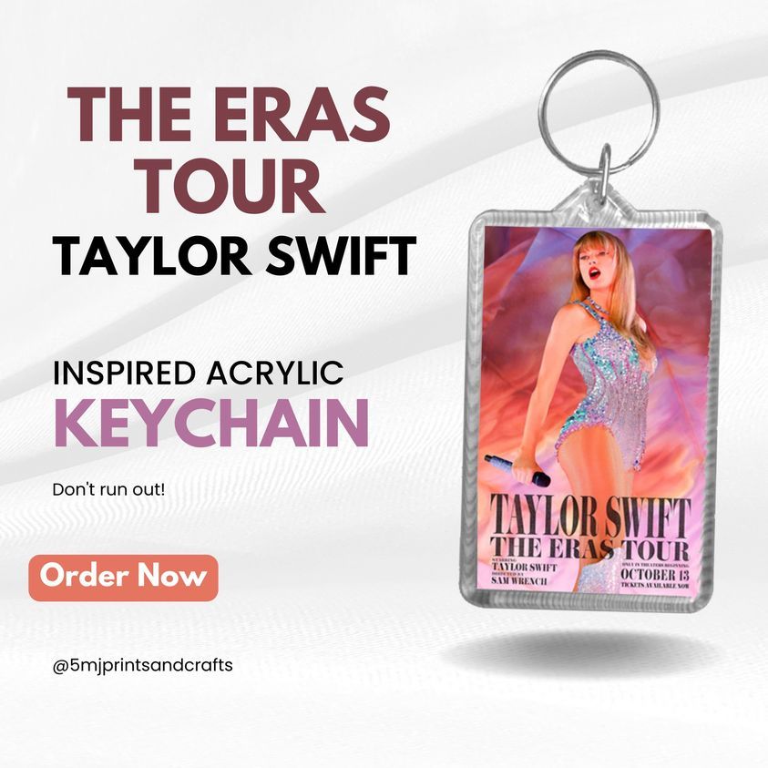 Taylor Swift The Eras Tour Poster Inspired Acrylic Keychain | Shopee ...