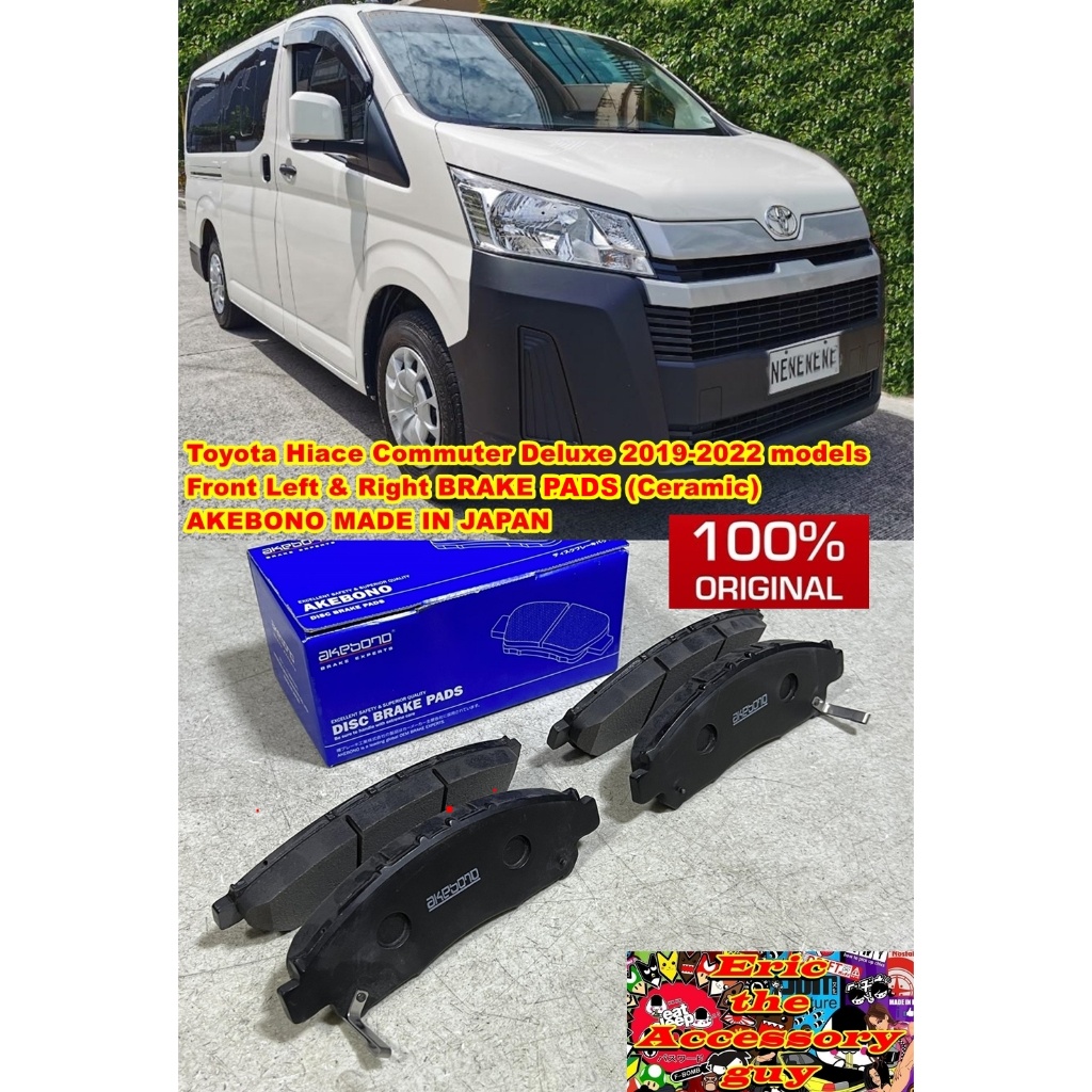 Toyota Hiace Commuter Deluxe Ceramic Front Brake Pads for 2019-2022 ...