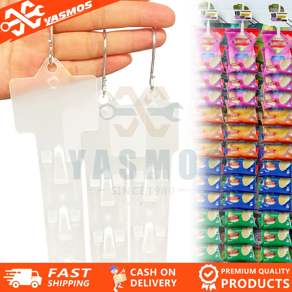 52 - 83CM Holes PVC Supermarket Snack Hanging Strip Transparent Hanging ...