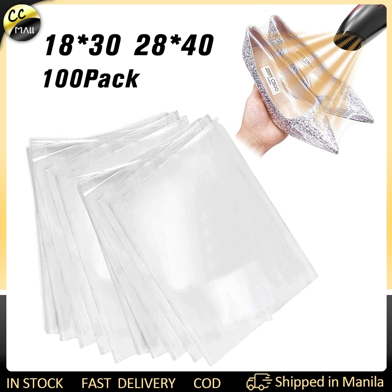 POF Heat Shrink Bag 100Pcs Storage Plastic Shrinkable Bags Wrap Film ...