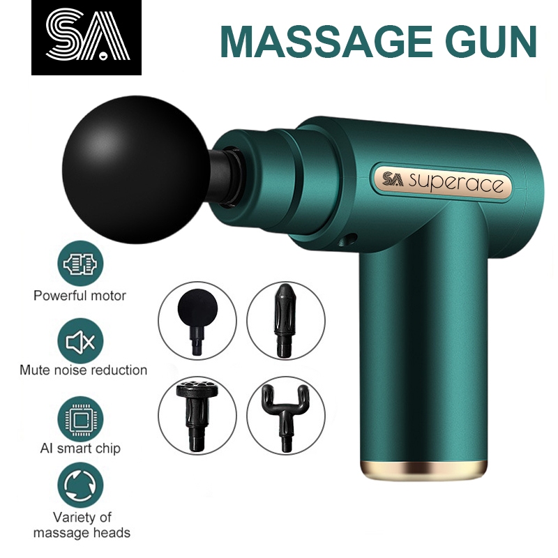 Superace Massager Electric Massage Gun Percussive High Frequency ...