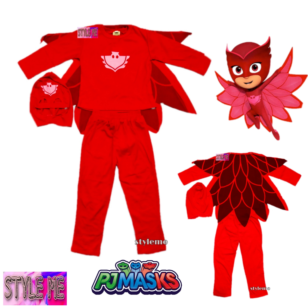 PJMaskss Red Owlette Costume for Baby and Kids Superhero/ Halloween ...