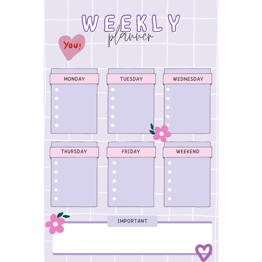 TEARABLE DAILY PLANNER/WEEKLY PLANNER NOTEPADS MEMO PAD | Shopee ...