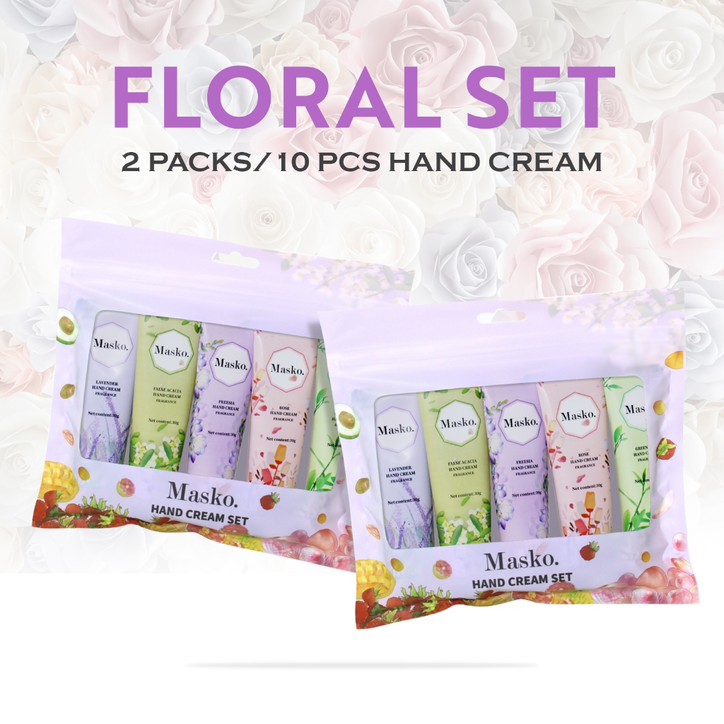 5pcs, 10pcs Handcream set Masko Perfume Floral Fruit Scent Moisturizing ...
