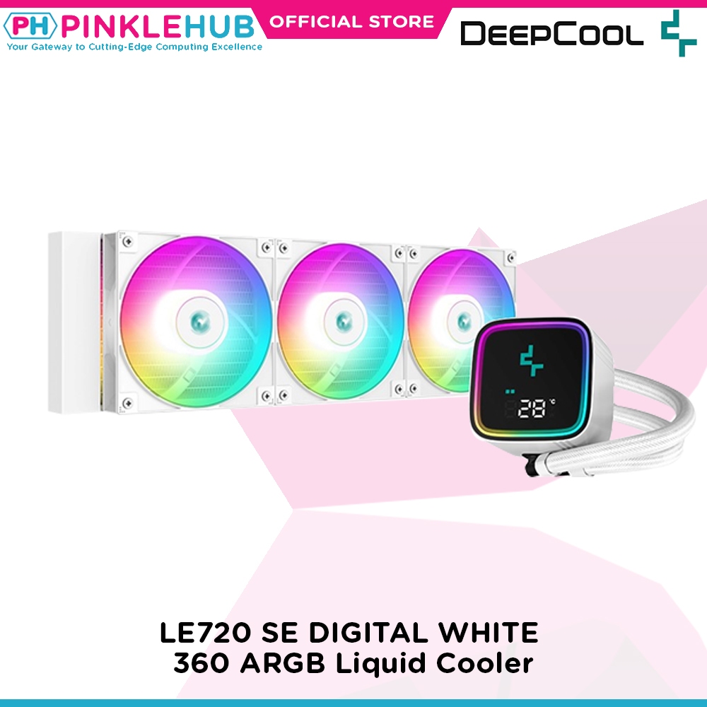 DEEPCOOL LS720 SE DIGITAL cooler, White Liquid Cooler with Status ...