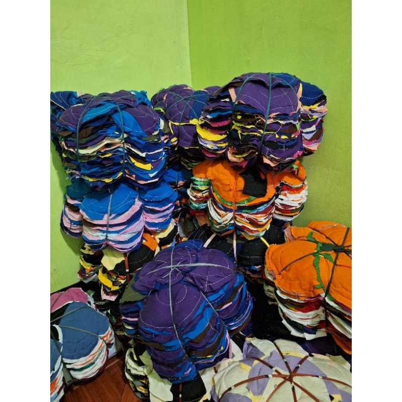 Round Rags 100 pcs ( BILOG NA BASAHAN) cotton Colored ASSORTED COLOR ...