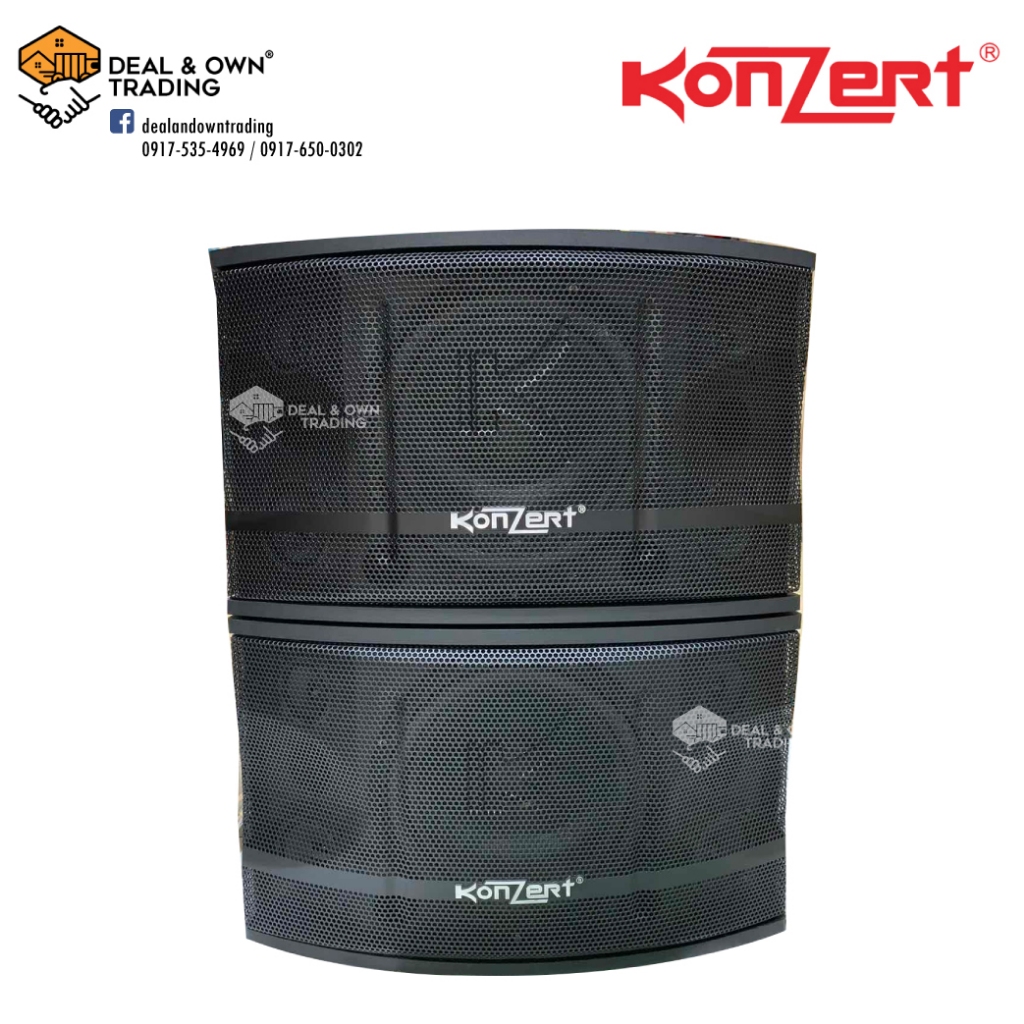 Konzert KS-655MK2 650W 12 inch 3 Way Bass Reflex Speaker (Dome Tweeter ...