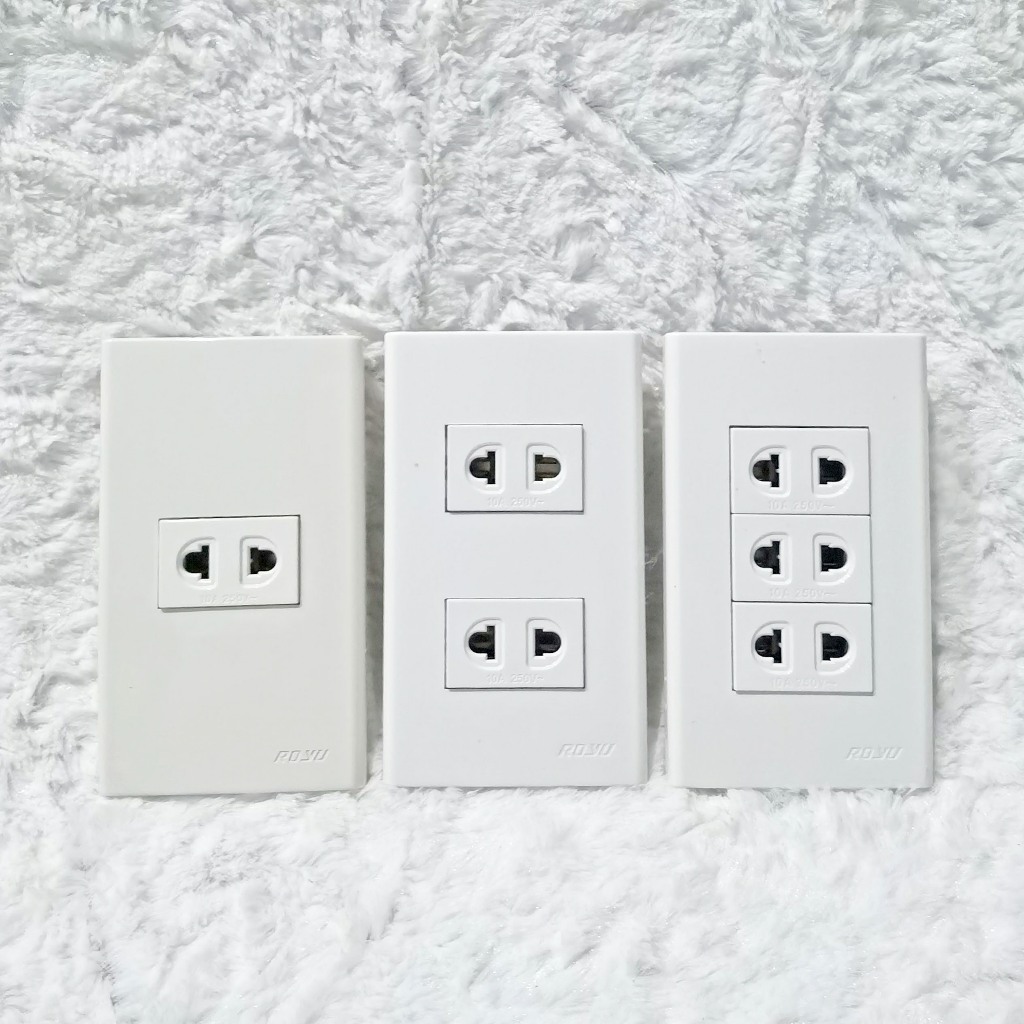 ROYU Wide Series Universal Outlet Set 1 2 3 gang WD111 WD113 WD115 ...