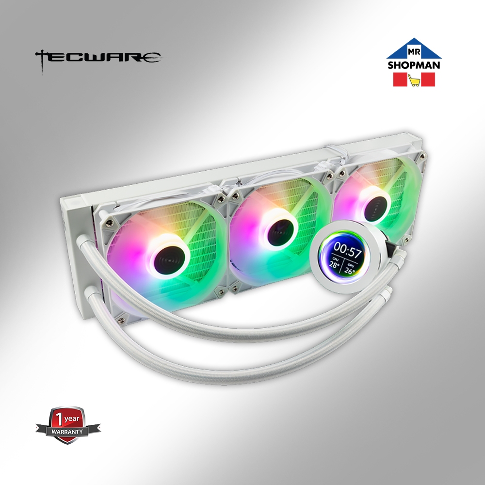 Tecware Eclipse 240 / 360 ARGB Digital LCD Liquid Cooler AIO CPU Cooler ...