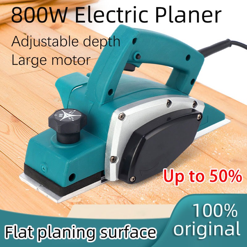 800W Power Planer Tool N1900B Electric Wood Planer Power Tool with Case ...