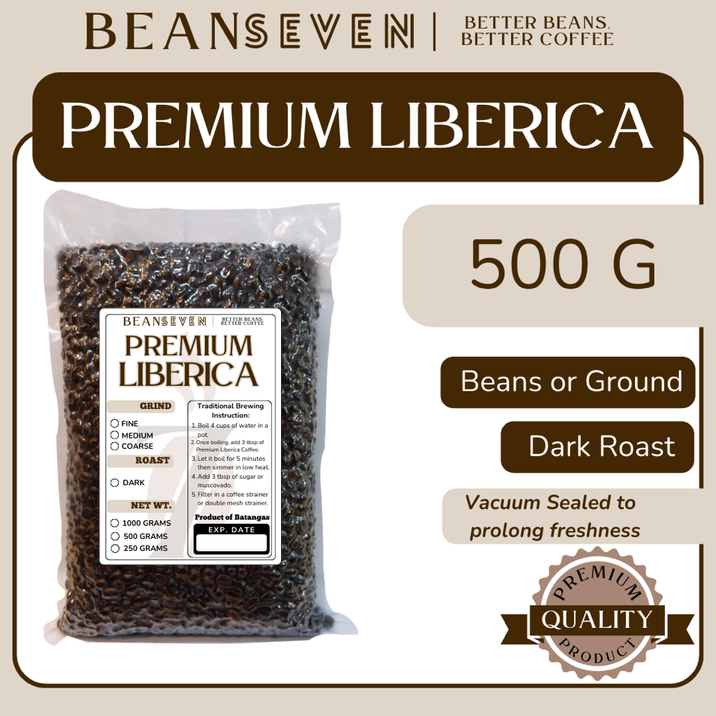 [BS] 500G Kapeng Premium Liberica Coffee Beans Ground Dark Roast ...