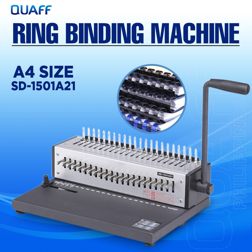 QUAFF Ring Binding Machine A4 SD-1501A21 Comb Binding Machine | Shopee Philippines