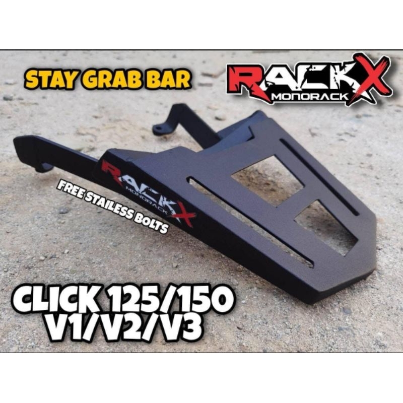 rack x monorack honda click v1 v2 v3 bracket (stay grabbar) | Shopee ...